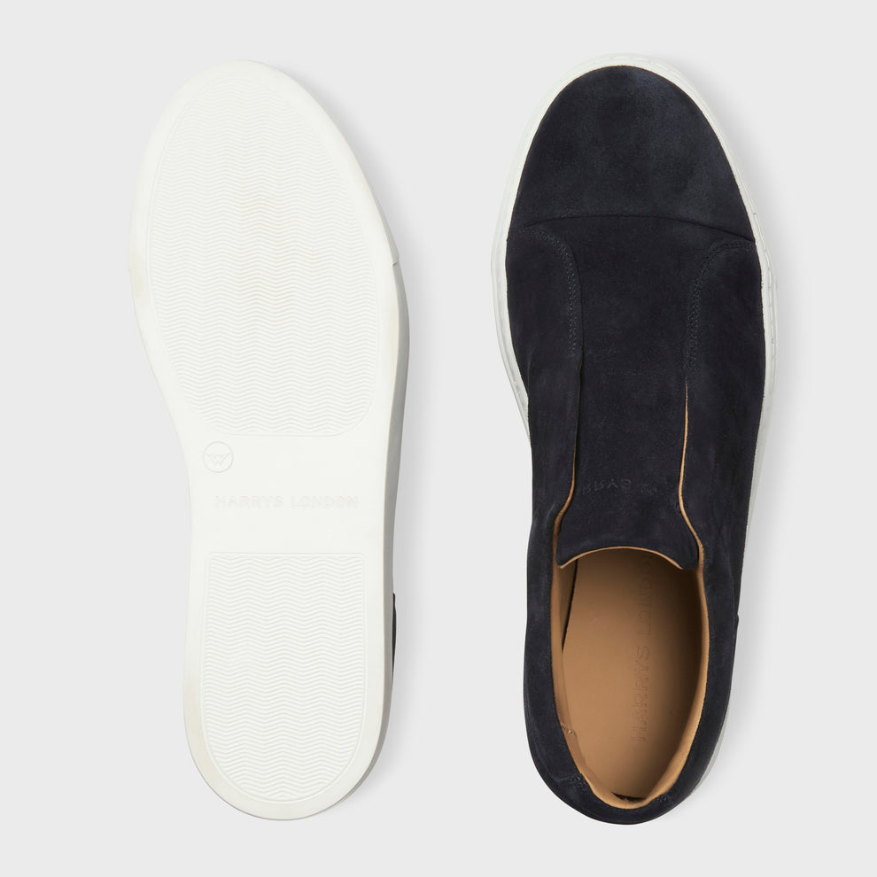 Aaron Suede Dark Navy – Harrys London